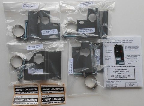 Chevy Express GMC Savanah Van Door Lock Protection Plates